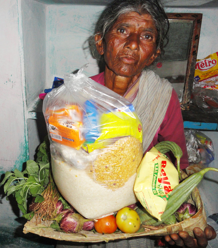 Monthly Groceries for Poor Old Age Person - GlobalGiving