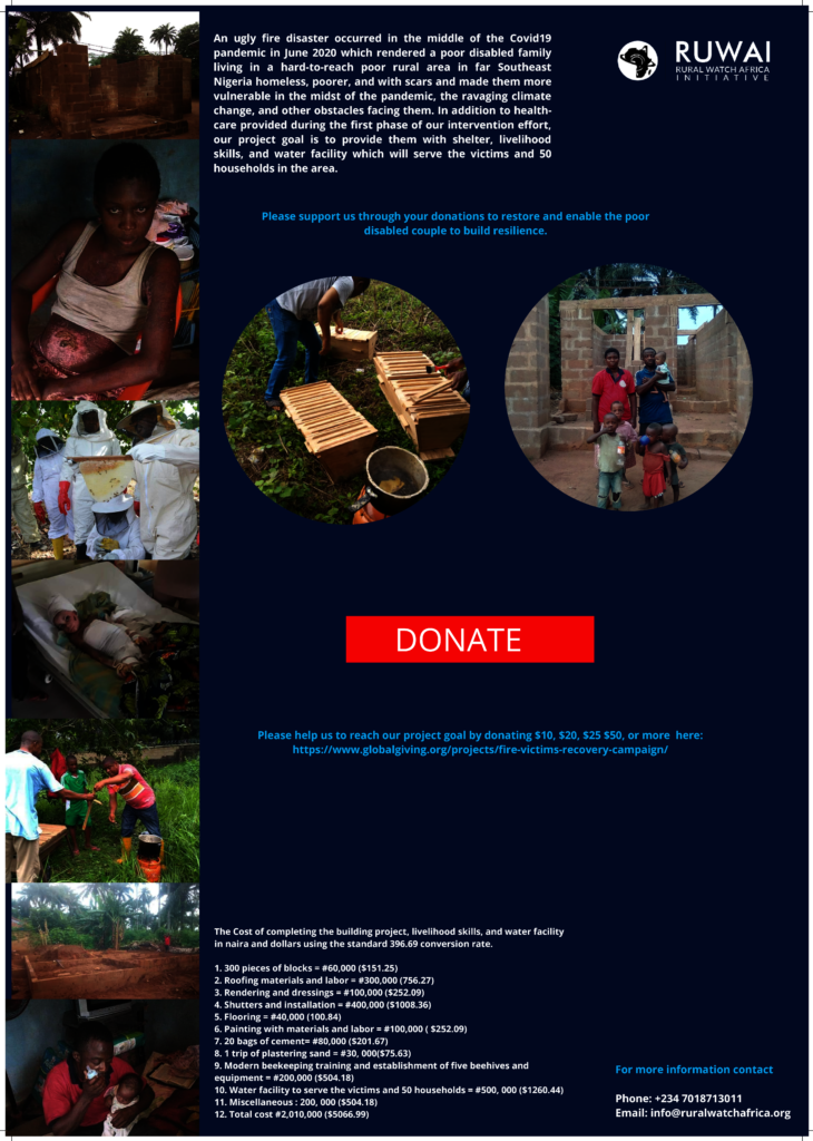 FIRE DISASTER VICTIMS RECOVERY CAMPAIGN - GlobalGiving